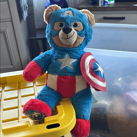 Build-A-Bear | Other | Buildabear Captain America Bear | Poshmark